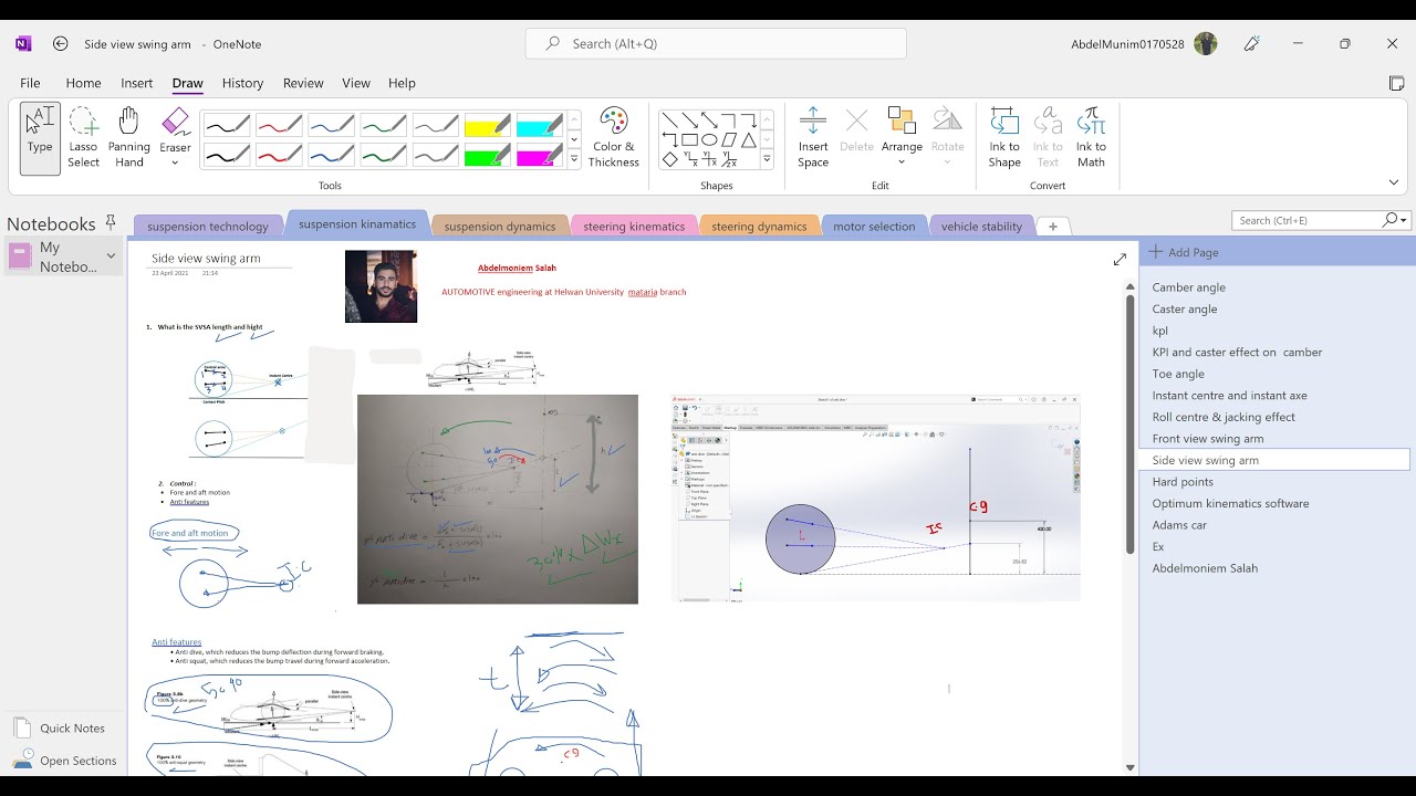 Suspension Kinematics #7 Svsa , Anti dive, Anti squat , fore & Aft ...