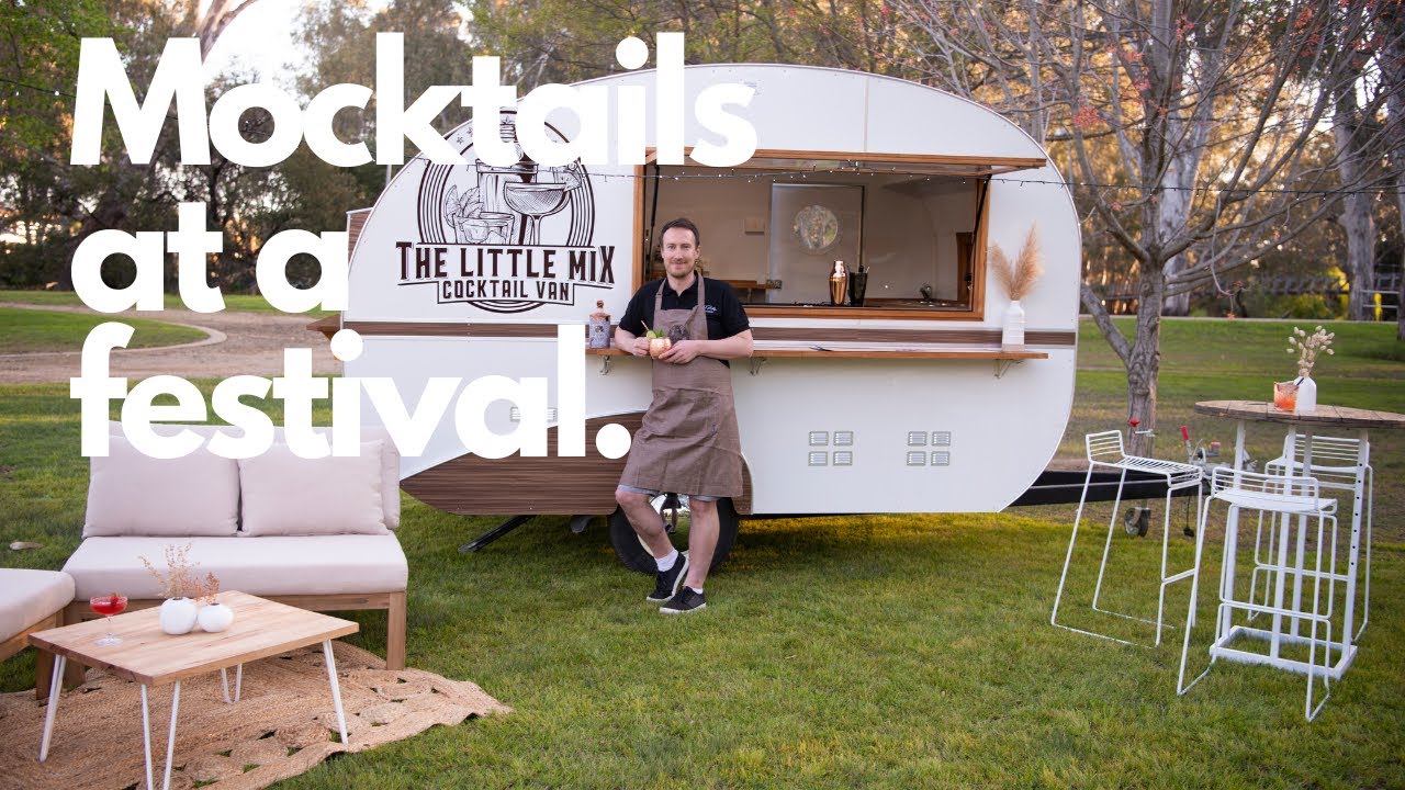 Mobile Cocktail Van on tour / Making Mocktails at a festival. - YouTube