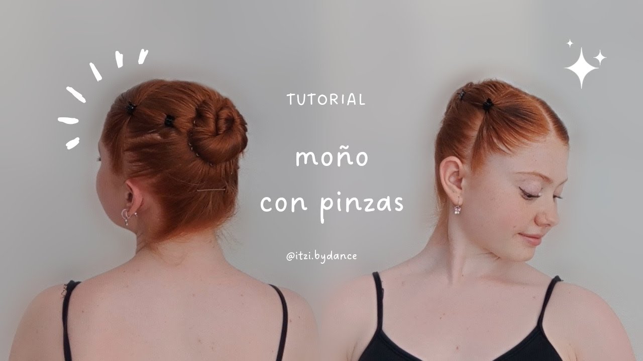 Tutorial moño con pinzas - YouTube