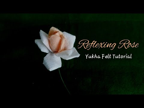 Flexing Rose - How to make Rose Felt Flower - YouTube