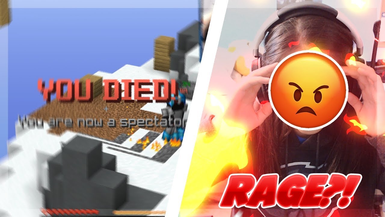RAGING at ranked skywars KEYBOARD AND MOUSE CAM - YouTube