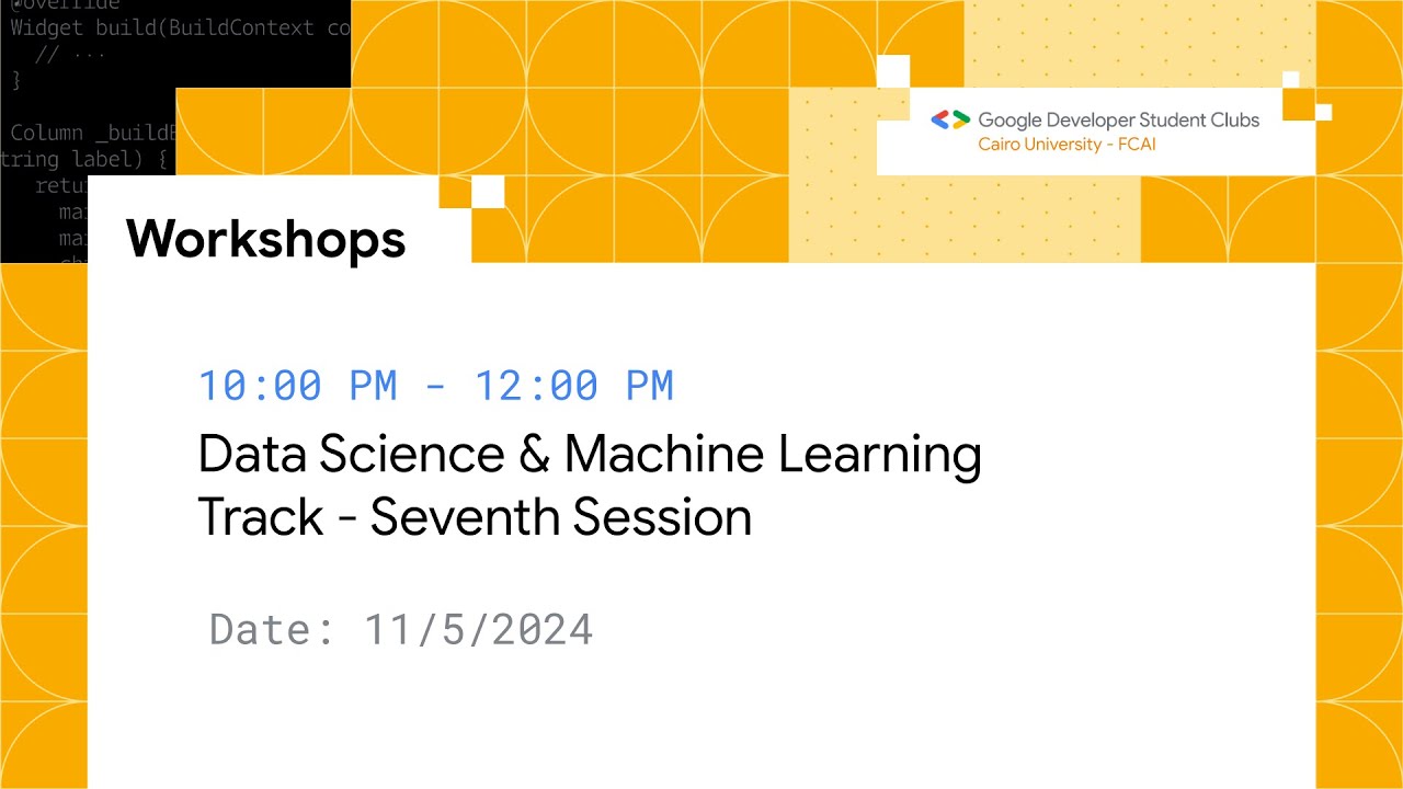 Data Analytics & Machine Learning Workshop - Session #7 - YouTube