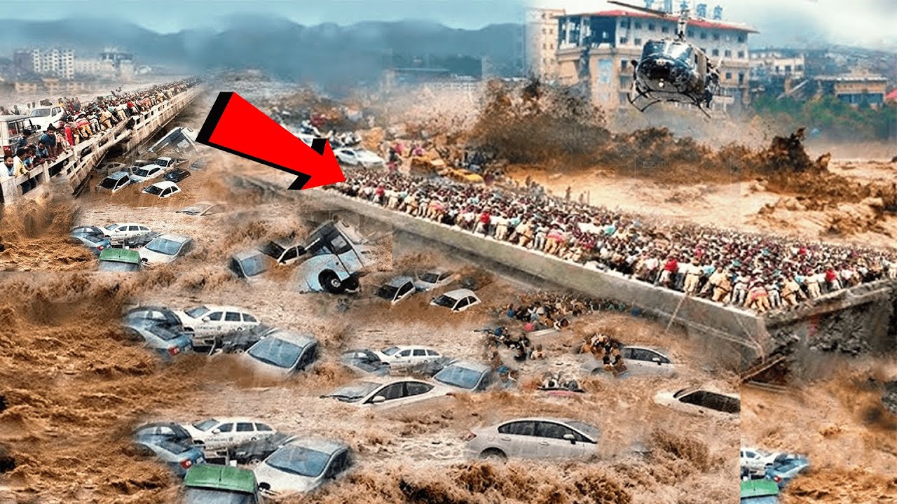 INDIA Natural Disaster! Dams Break, Rivers Spill New Delhi, Houses ...