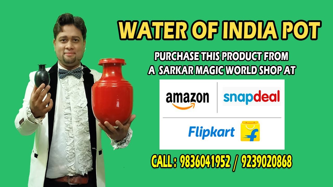 WATER OF INDIA MAGIC POT BY A.SARAKR / HINDU LOTA JADU / TO BUY ...