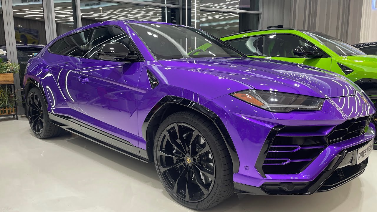 Lamborghini urus 2022 Purple color black package Super luxury SUV full ...
