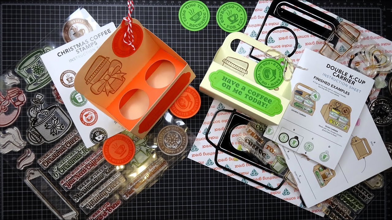 Diamond Press Double K-Cup Carrier & Christmas Coffee Stamps Review ...