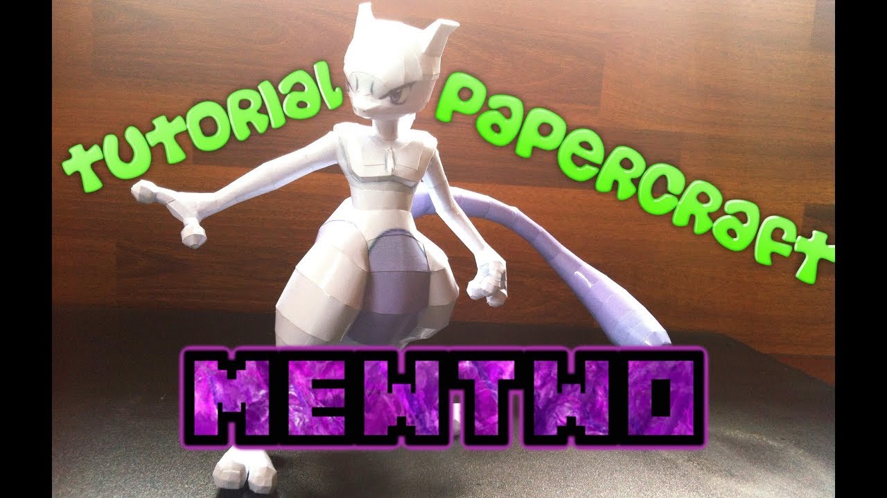 Tutorial de Mewtwo de Papel /Pokemon Papercraft /Nueva Versión - YouTube