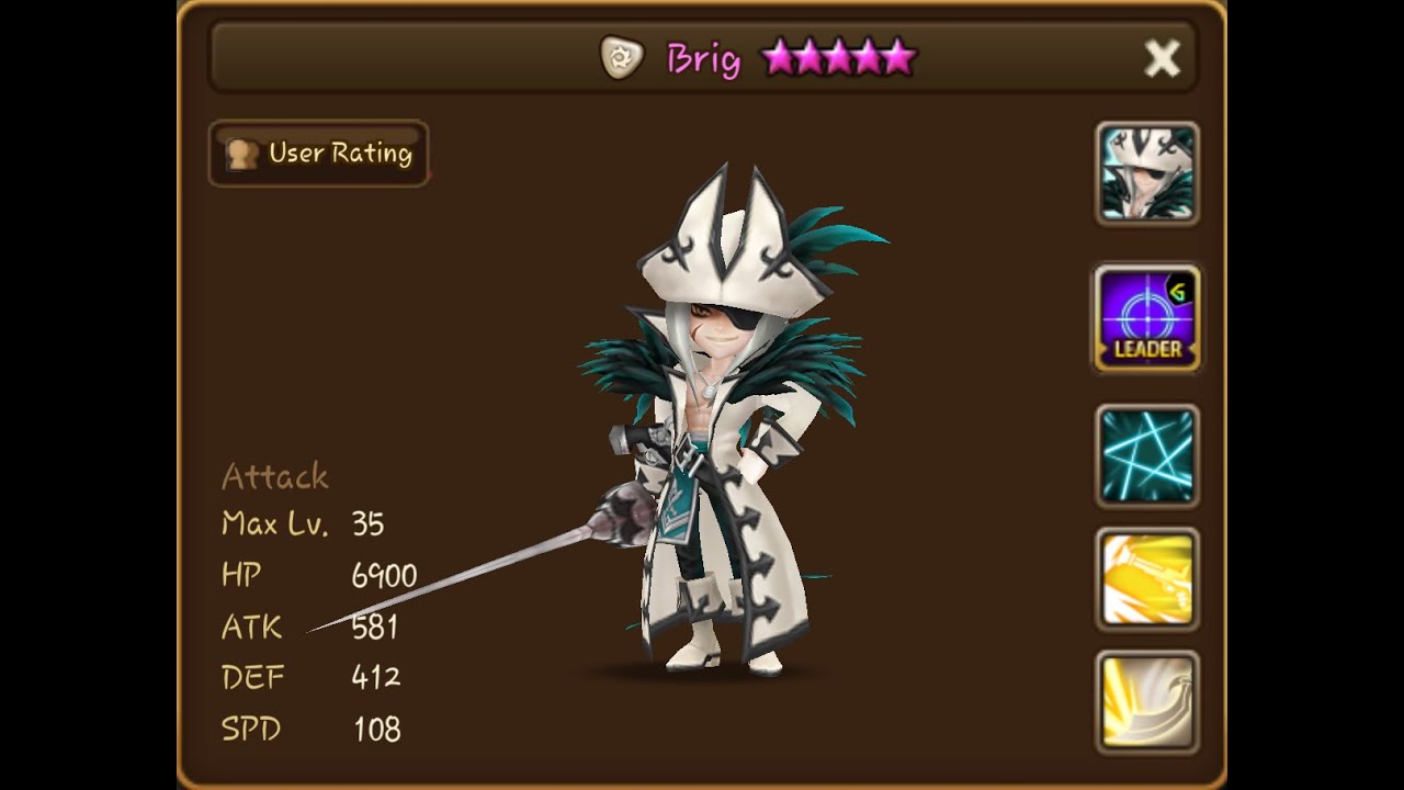 Monster Spotlight: LIGHT PIRATE CAPTAIN (BRIG) || Claytano Summoners ...