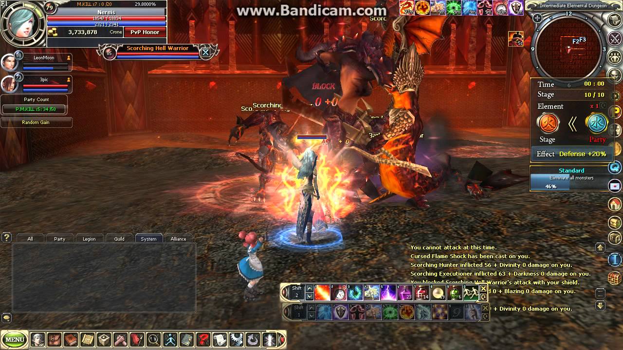 Rohan Elemental Dungeon Interm. Boss Fight - YouTube