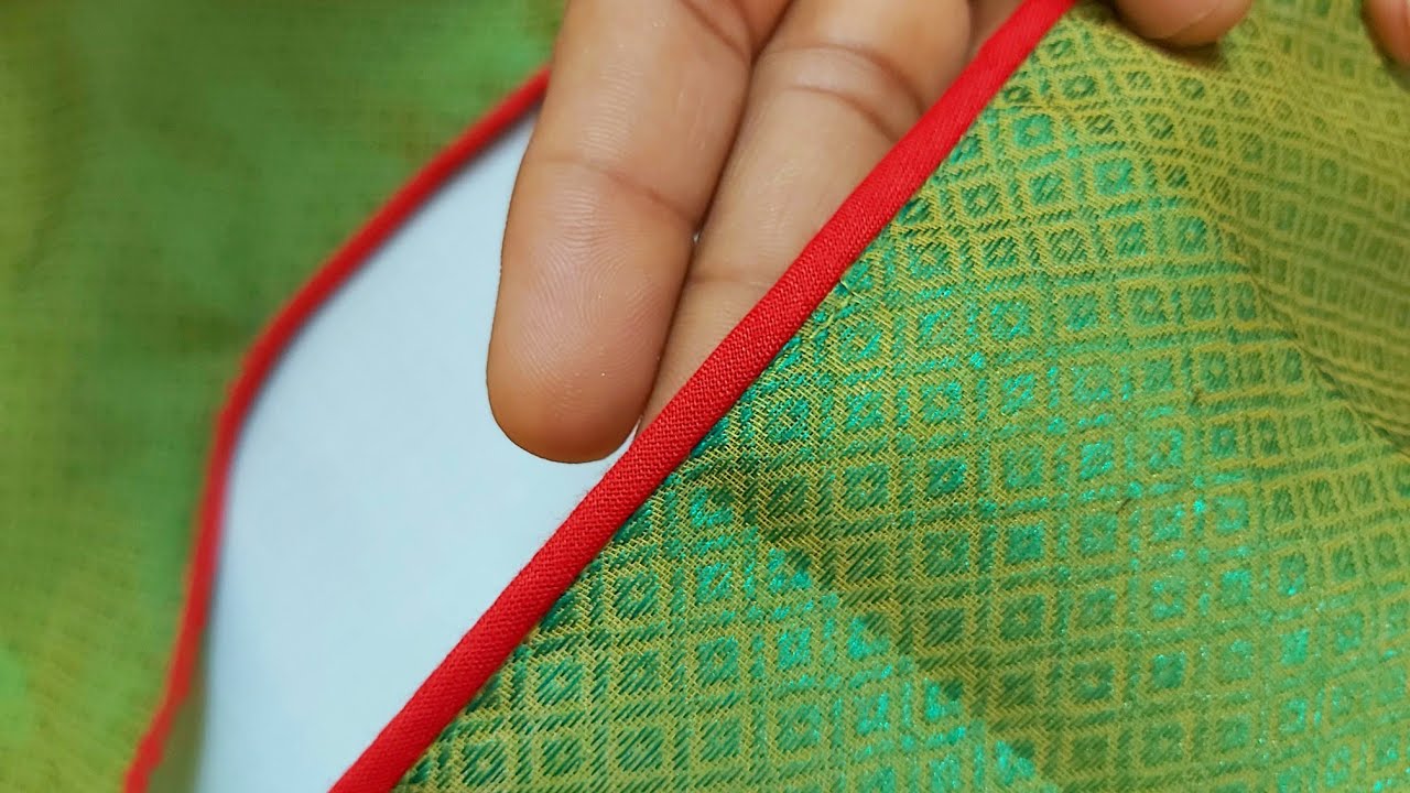 Piping\perfect piping\ neckline finishing with piping || thin piping ...