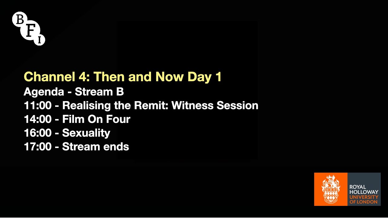 Channel 4: Then and Now - Stream B - Fri 23 Sep - YouTube
