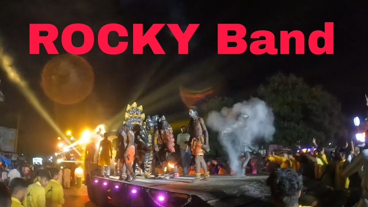 ROCKY BAND 10000 DANCERS 😱🔱 #gujrat #rockystarband #adivasi - YouTube