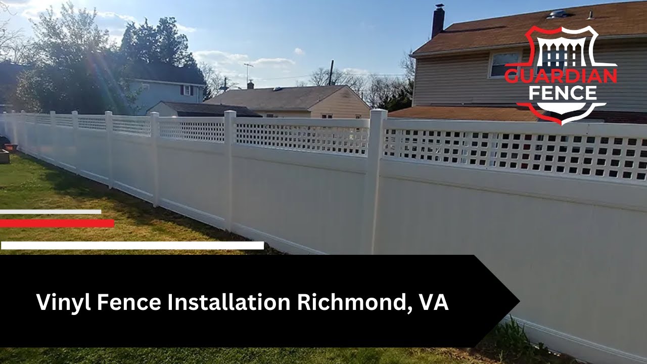 Vinyl Fence Installation Richmond, VA | Guardian Fence Company - YouTube