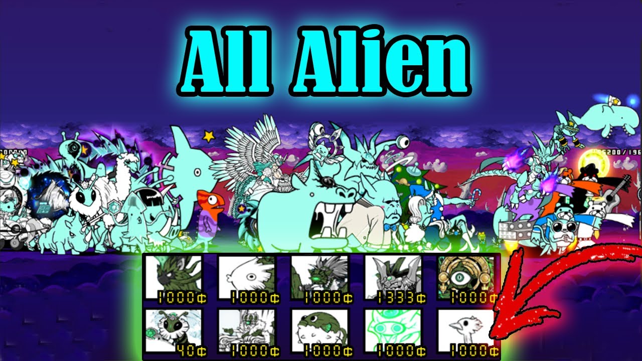 The Battle Cats - All Alien Vs Relic - YouTube