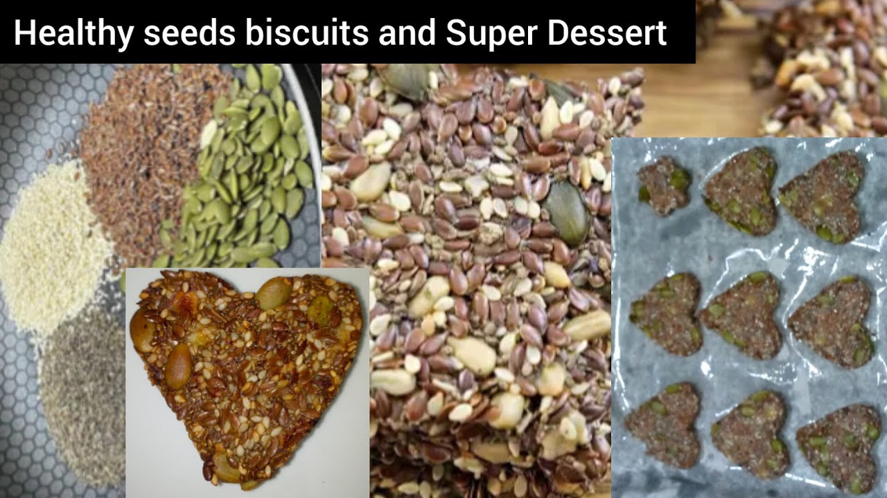 How To Make Multi Seeds Crackers | Gluten free Crackers Biscuit ...