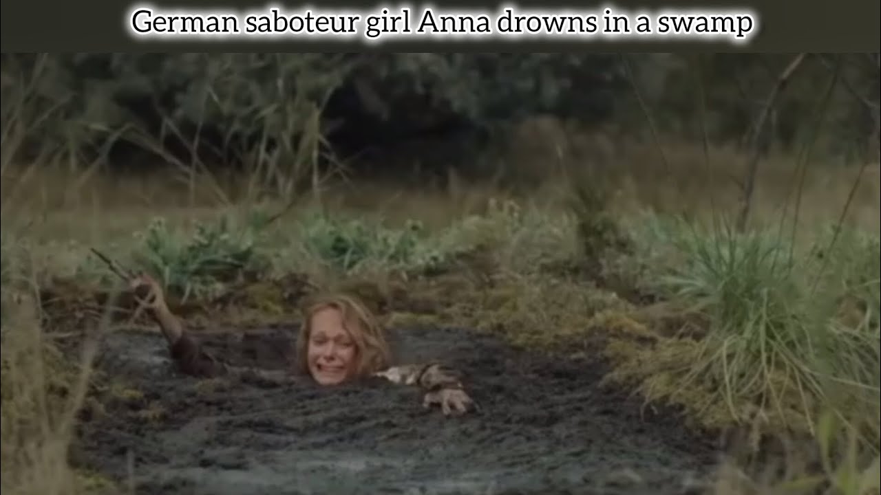 German saboteur girl Anna drowns in a swamp #swamp #swampgirl # ...
