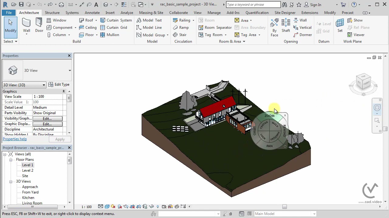 02.12 - تعليم برنامج Revit - شرح Steering Wheels - YouTube