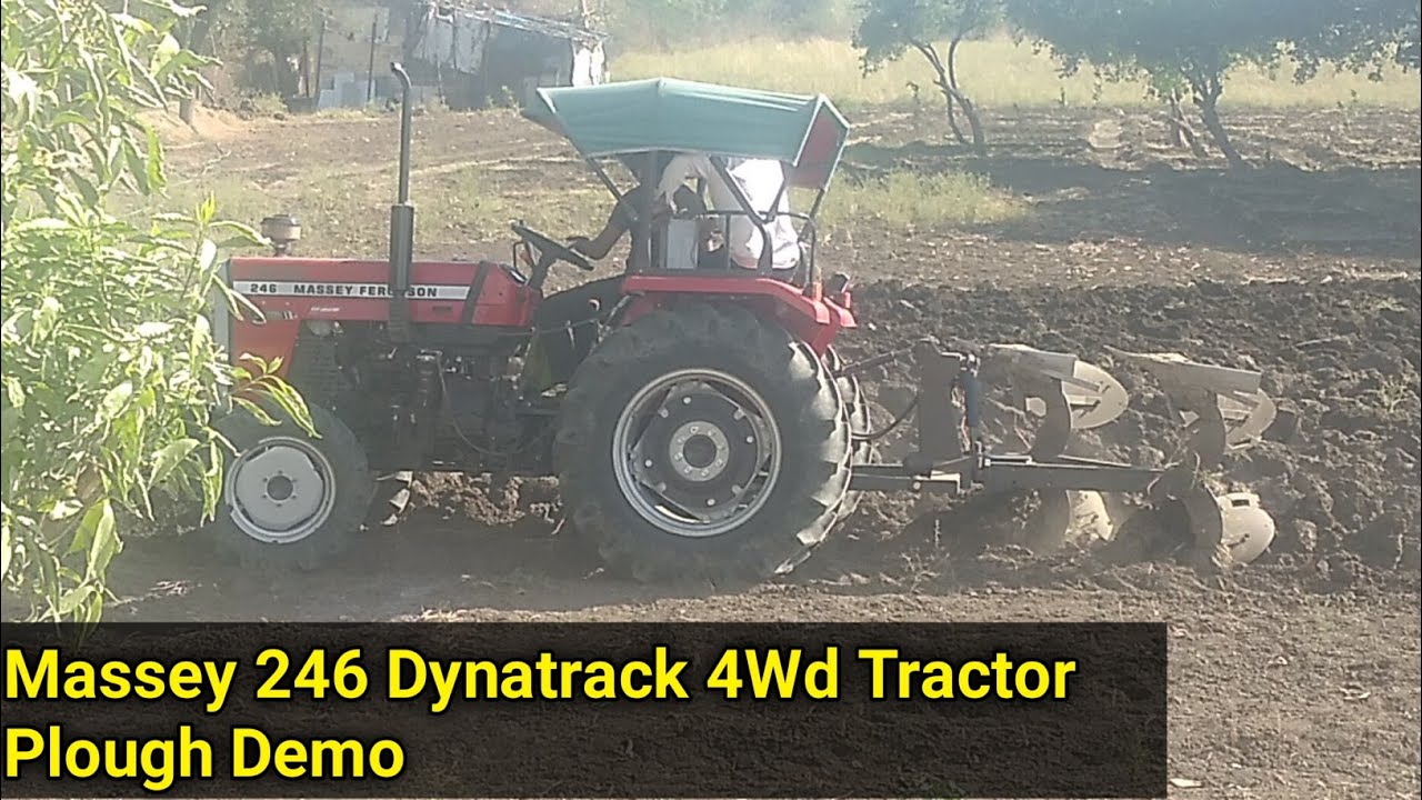 Massey Ferguson 246 Dynatrack 4Wd Tractor Plowing Demo | MF 246 ...