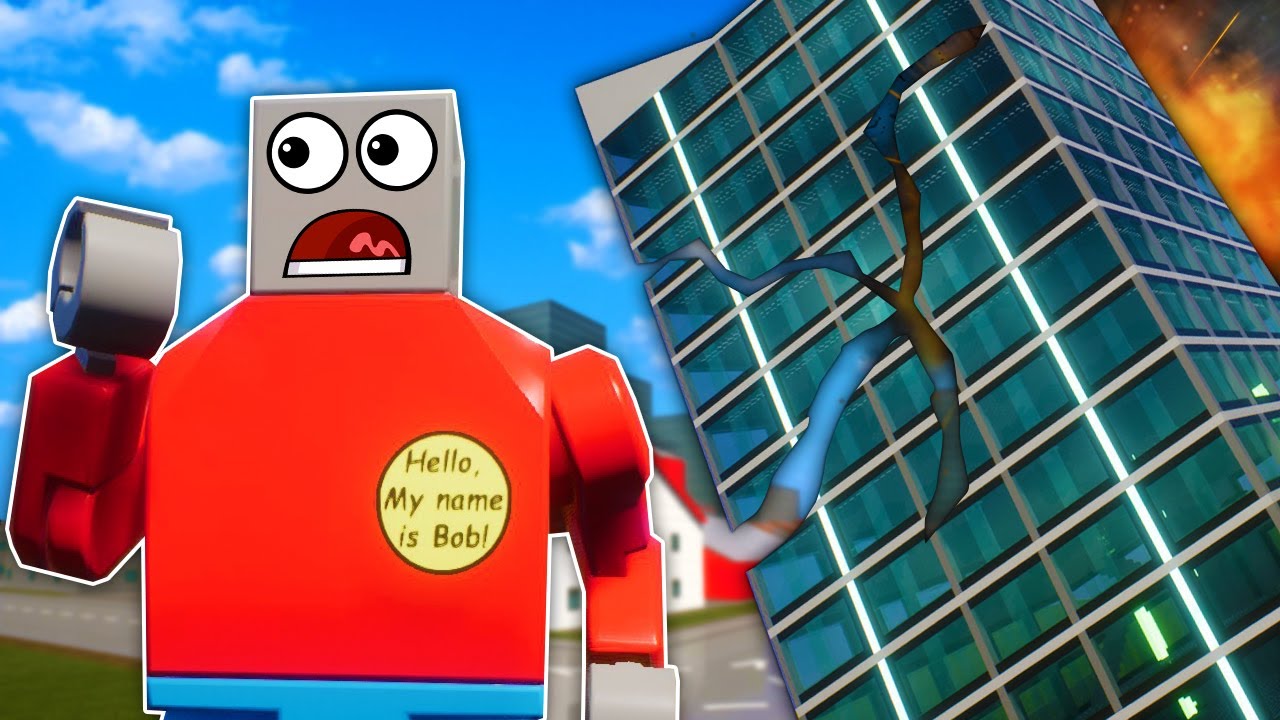 EARTHQUAKE TOWER SURVIVAL IN LEGO CITY! - Brick Rigs Gameplay! - YouTube