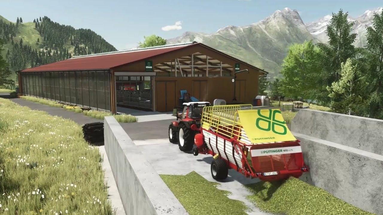 Grass silage in the Alps | Erlengrat | FS22 Realistic Gameplay - YouTube