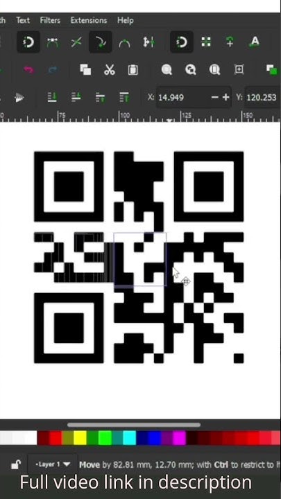 how to generate and customize QR CODE in inkscape #shorts #inkscape tutorial #QR code #viral ...