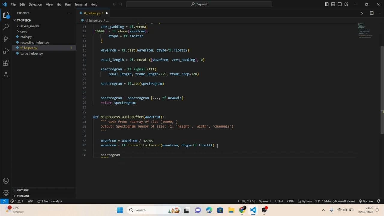 Simple voice command recognizer - YouTube