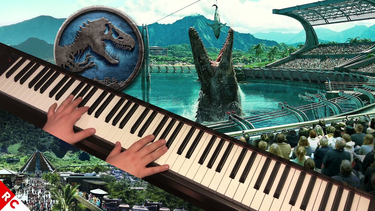 Jurassic World Main Theme (Piano) As the Jurassic World Turns - YouTube