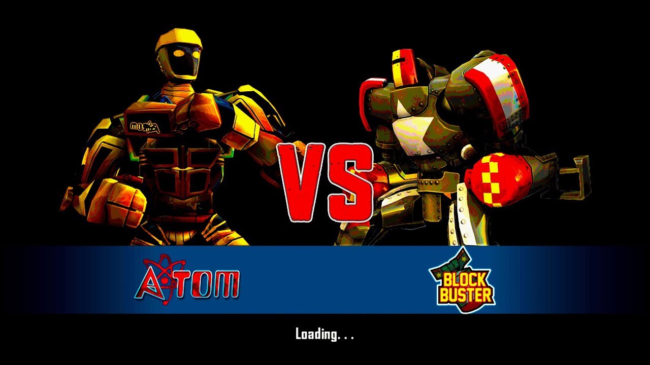 REAL STEEL WRB OLD SCHOOL Atom VS BlockBuster - YouTube
