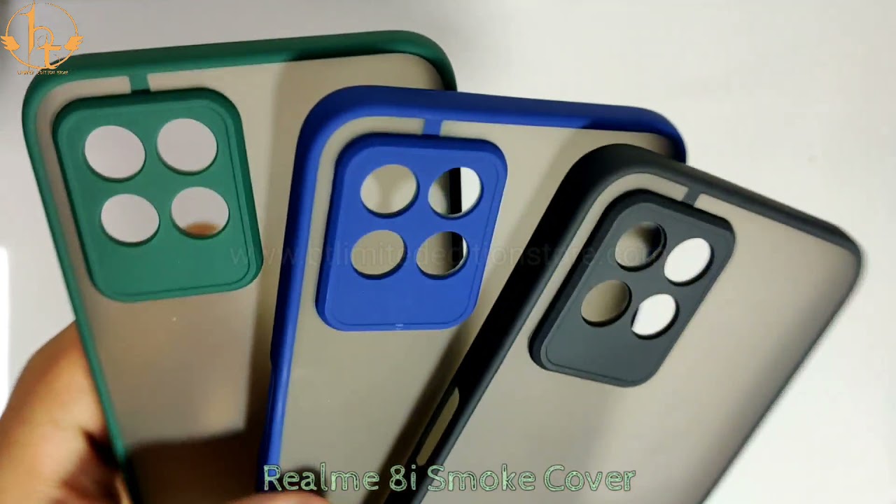 Realme 8i Smoke Cover with camera protection || Realme 8i Back Cover ...