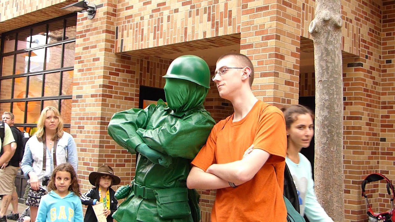 Green Army Man Character from Toy Story at Disney World (WDW) - YouTube