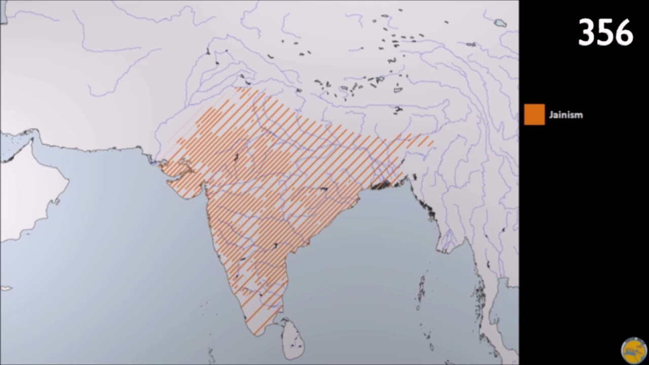 Spread Of Jainism Map