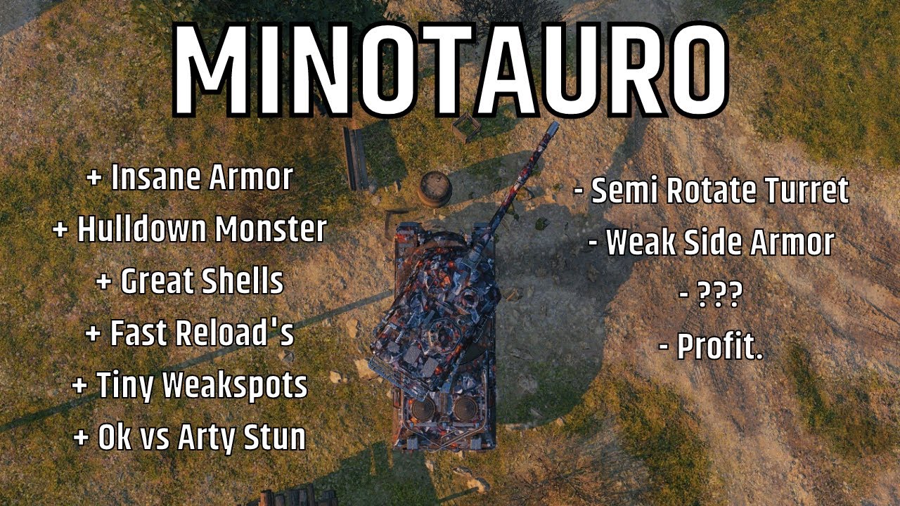 Minotauro - Great (TD) Heavy Tank on Tier 10 [Tank Review] - YouTube