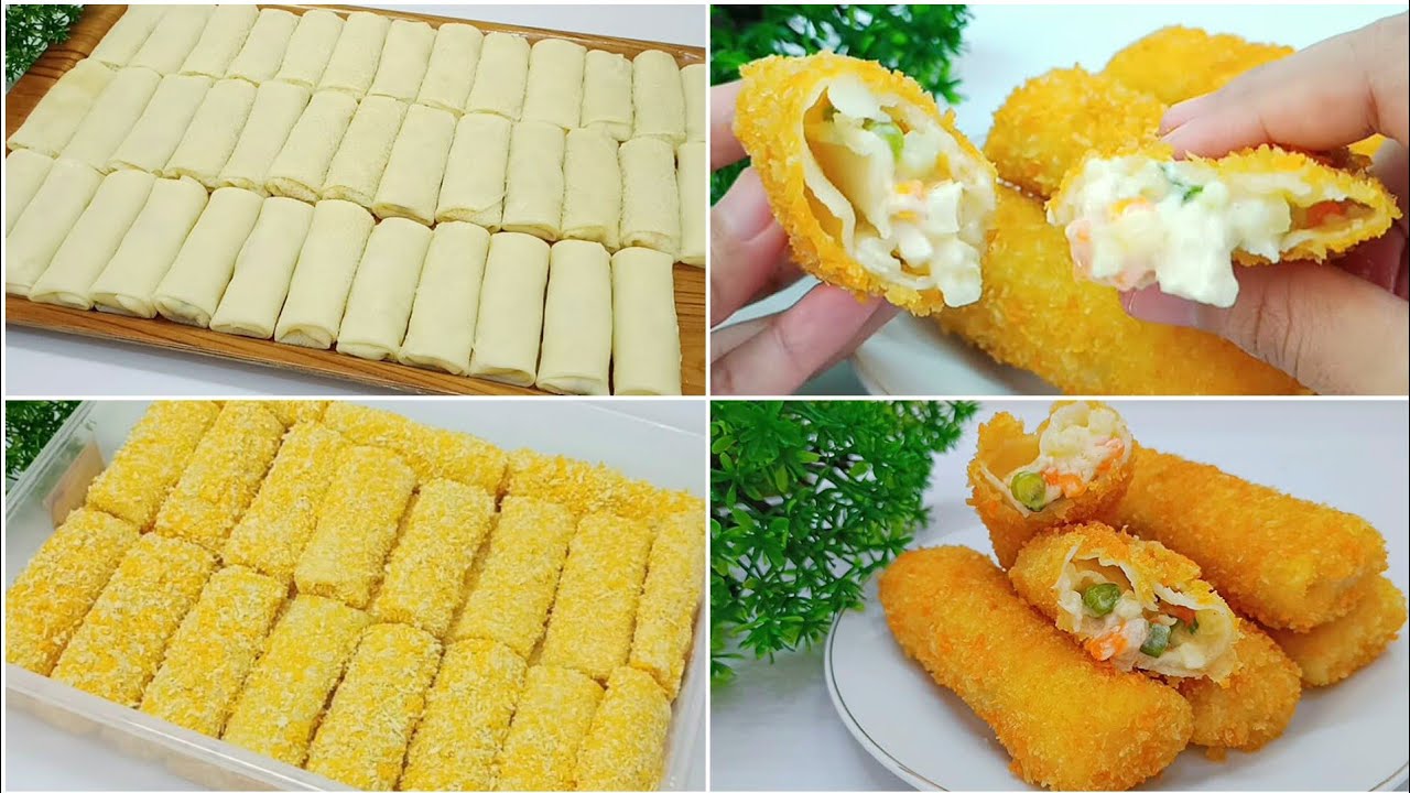 RISOLES ISI AYAM DAN SAYURAN TANPA TELUR | RESEP RISOLES RAGOUT AYAM ...