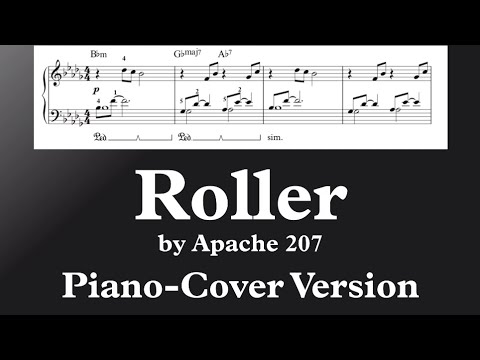 ROLLER - Apache 207 - Piano-Cover Version mit Noten / Score - YouTube
