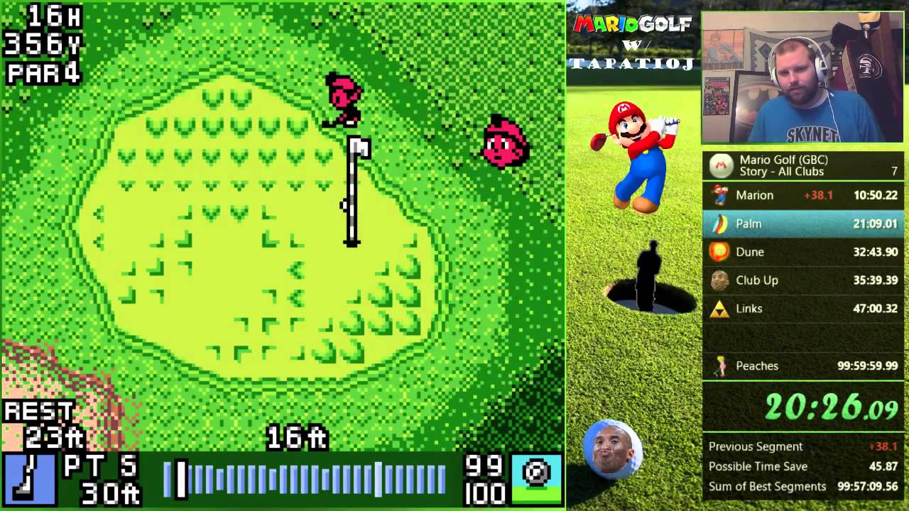 Mario Golf GBC - Story Mode All Clubs PB/WR (58:05.8) - YouTube