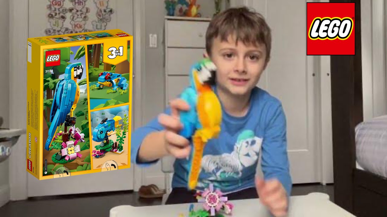 LEGO Exotic Parrot 3-in-1 Building Set ( REVIEW ) 🦜 - YouTube