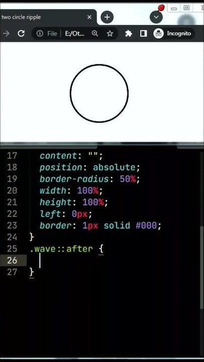 CSS Ripple Loading Animation ⭕ Circle Loader Animation - YouTube
