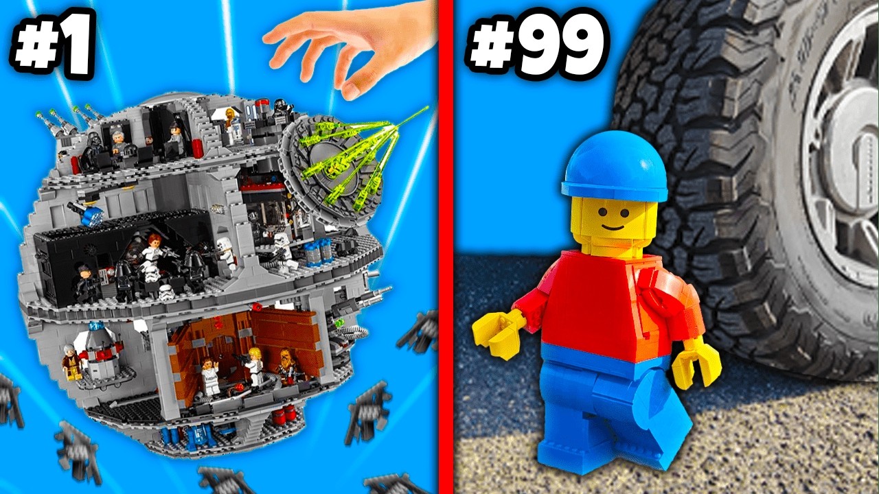 DESTROYING 100 LEGO SETS... - YouTube