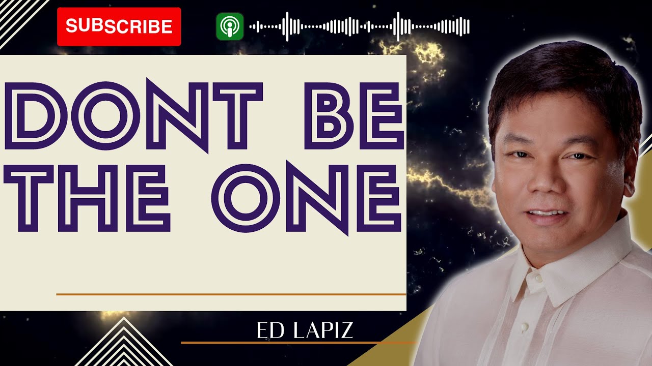 God Sake - Dont Be The One | ED Lapiz 2023 - YouTube