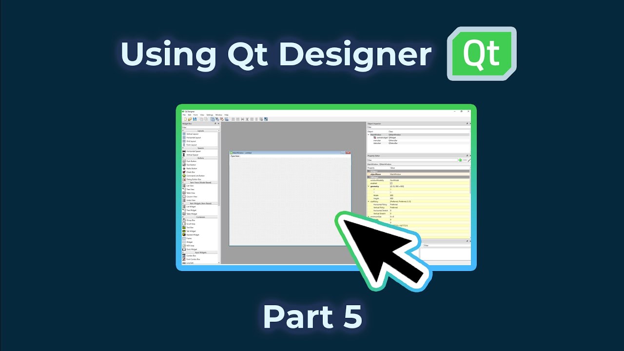 Everything About Using Qt Designer PyQt6 Tutorial Part 4 YouTube