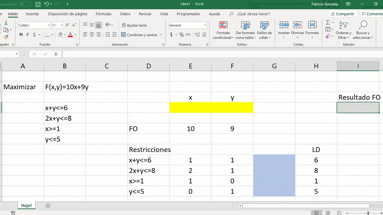 Tutorial Uso de Solver Para Resolver PPL - YouTube