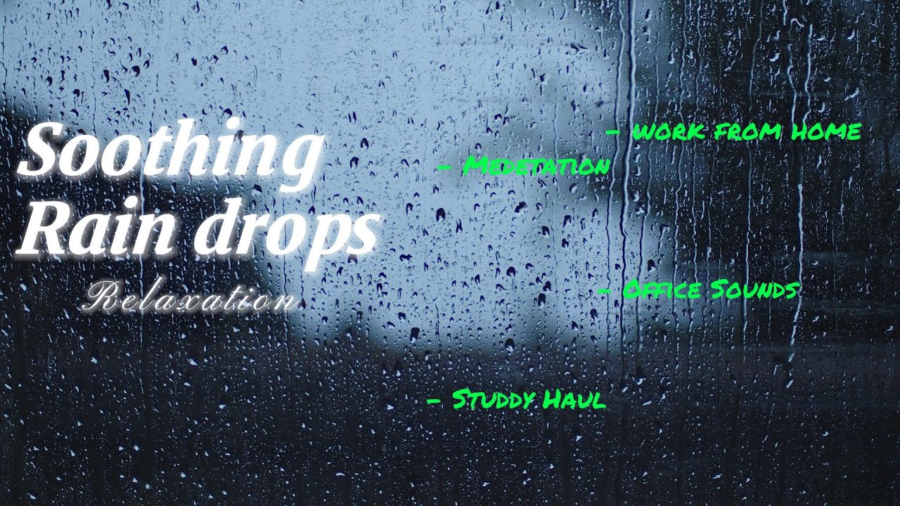 Pure Rain Drops for Sleep and Study - YouTube