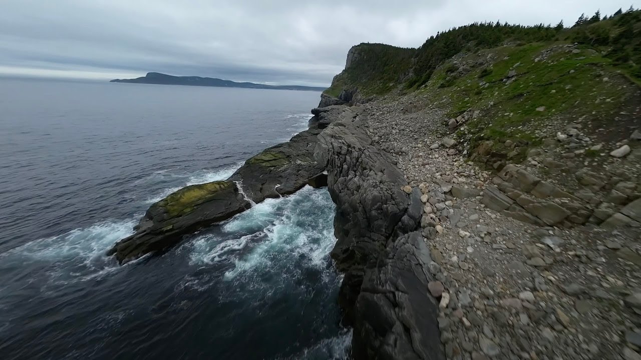 FPV - Cliff Surfing - Newfoundland - YouTube