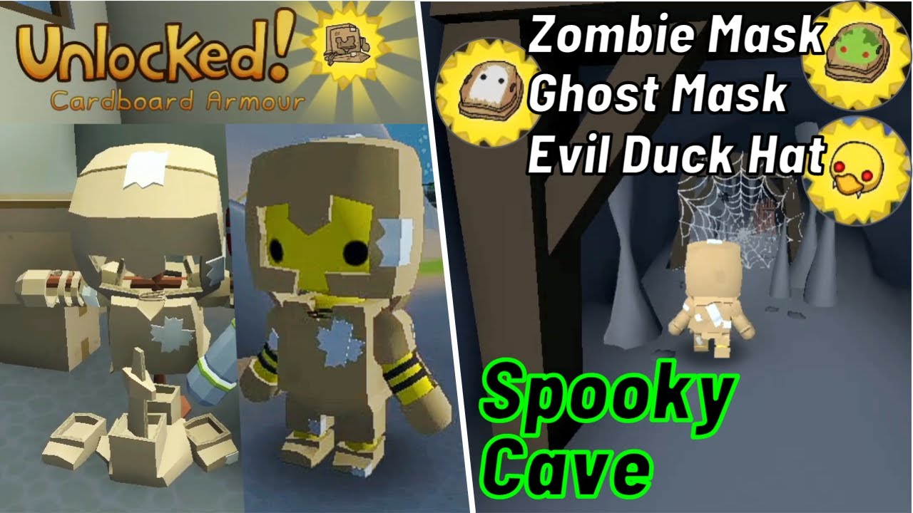Wobbly Life UNLOCK Cardboard Armour + Freaky Flashlight: Zombie Mask ...