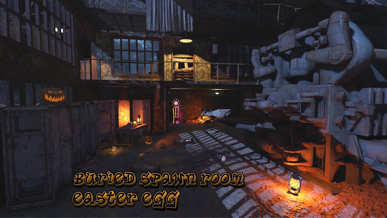 Bo3 New Custom Zombies Buried Spawn Room Easter Egg - YouTube