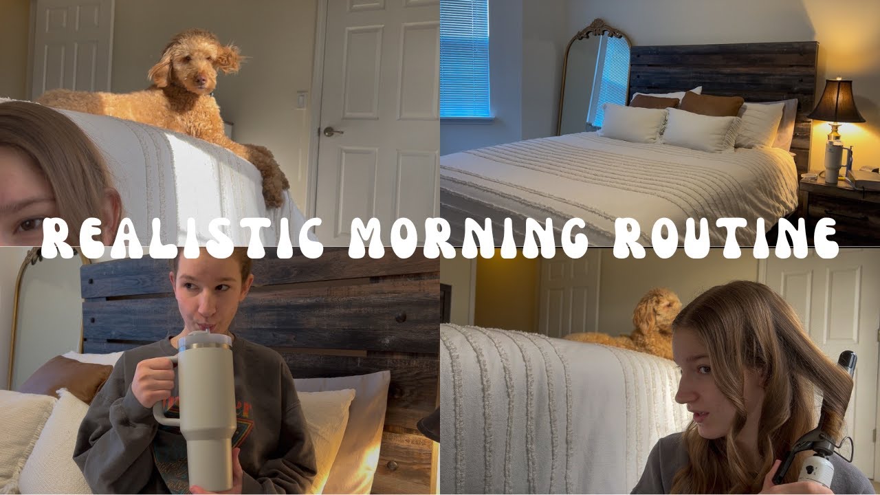 realistic morning routine (waking up at 8:00 a.m.) || morning routine ...