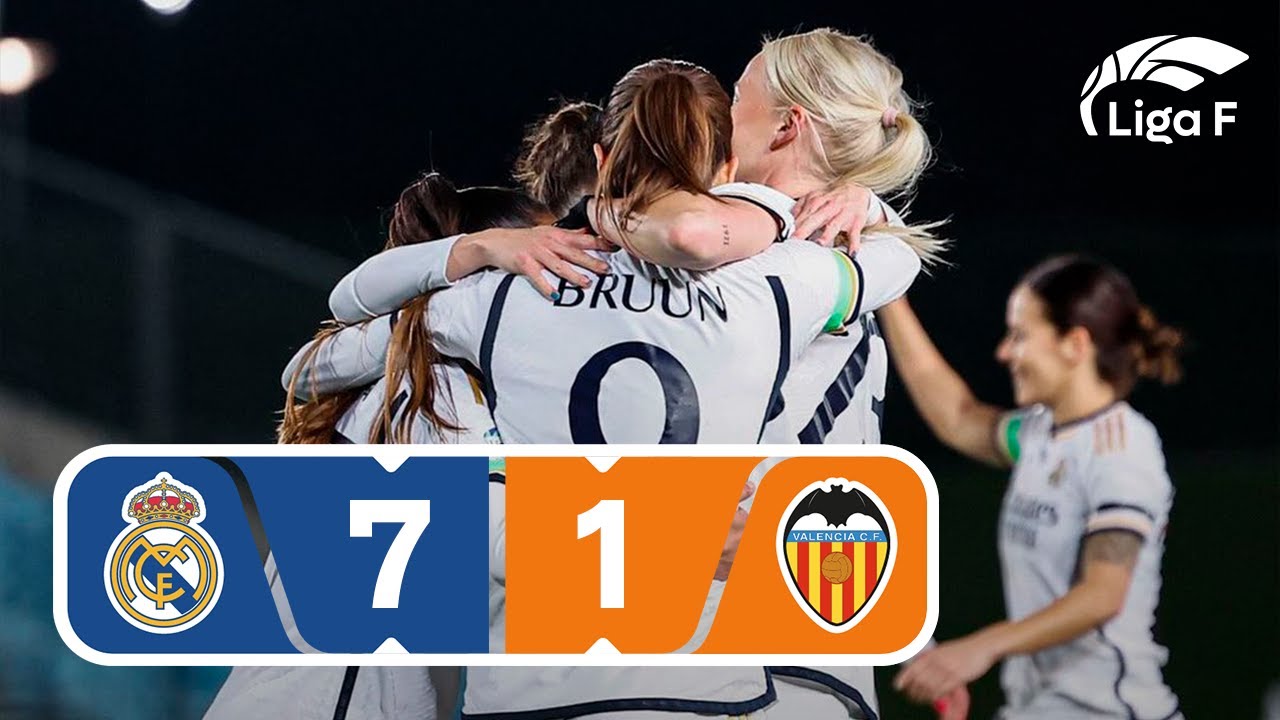 Resumen Real Madrid vs VCF Femenino | Jornada 16 | Liga F - YouTube