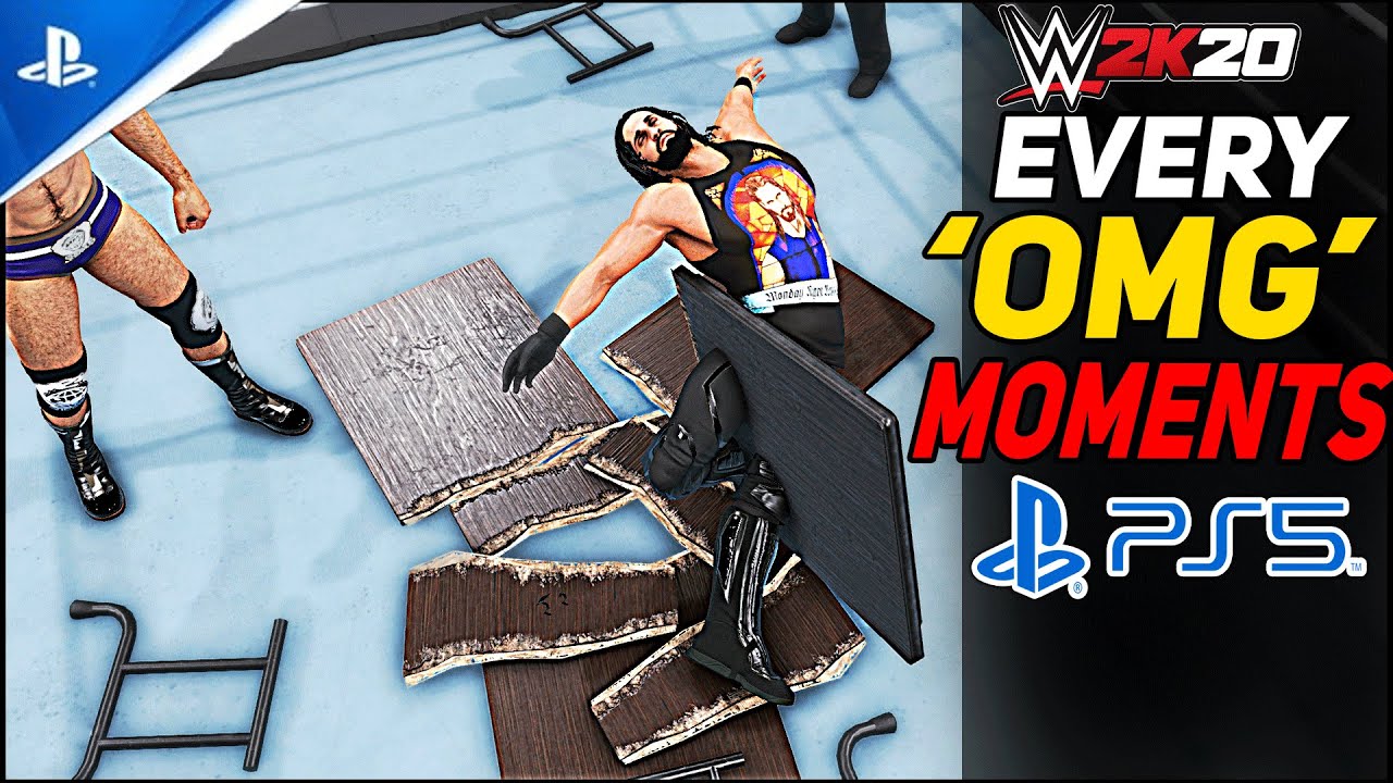 WWE 2K20 on PS5 - Every OMG Moments! 4K 60FPS - YouTube