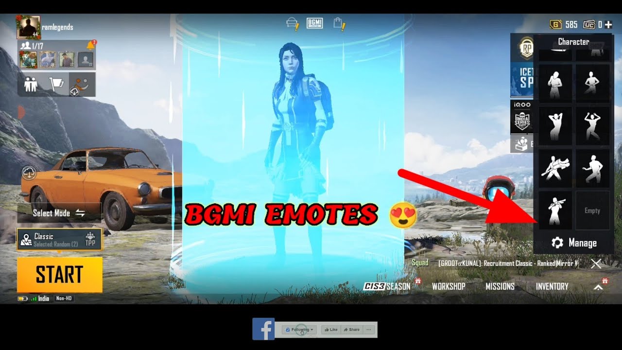BGMI emotes ||pubg pro emotes - YouTube