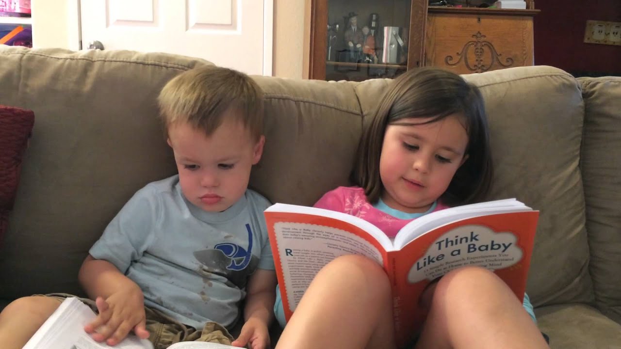 Kids read "Think Like a Baby" parenting book - YouTube